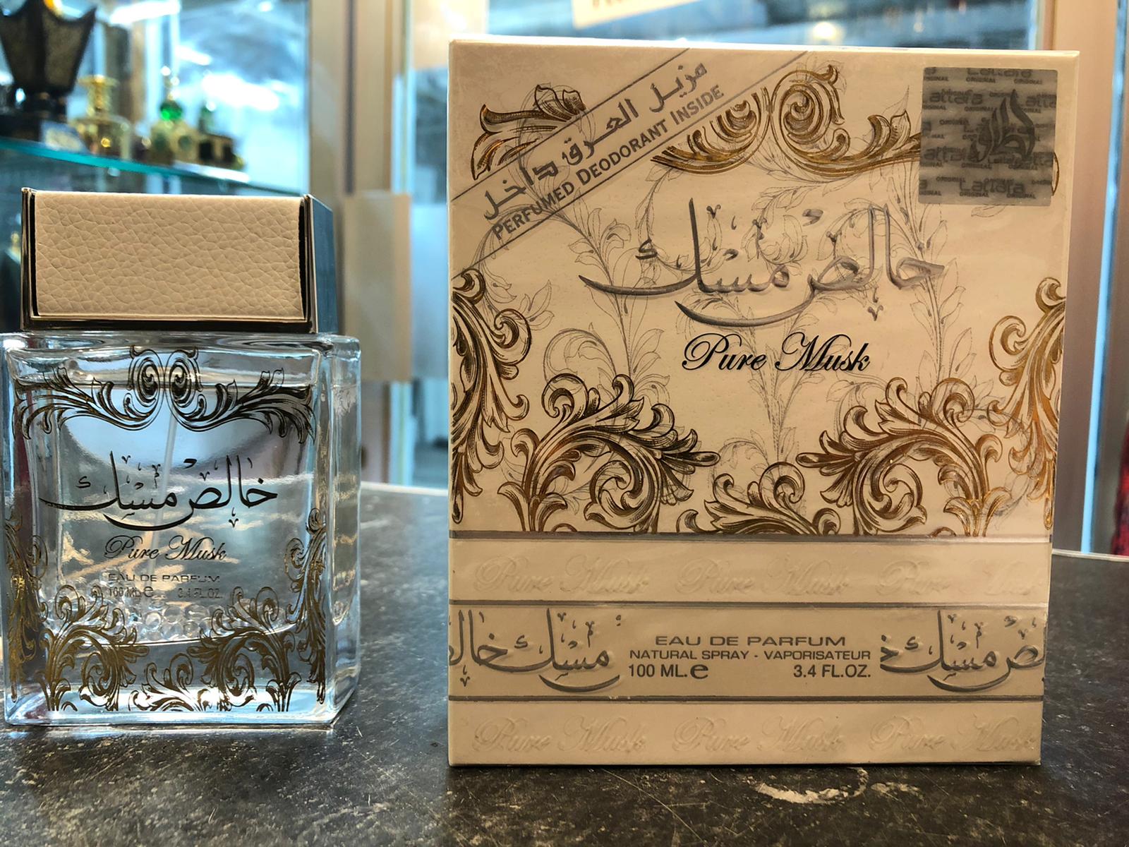 LATTAFA Pure Musk 100 ml – Habibi Arabian Perfumes 阿拉伯香水有限公司